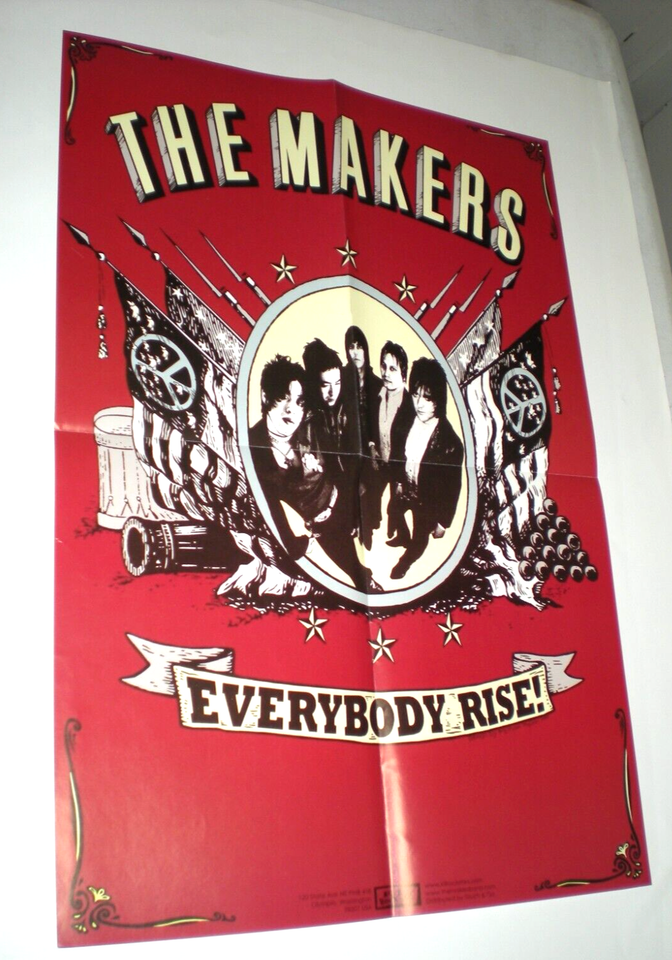 POSTER by THE MAKERS everybody rise for the Band Release album art 7 | eBay