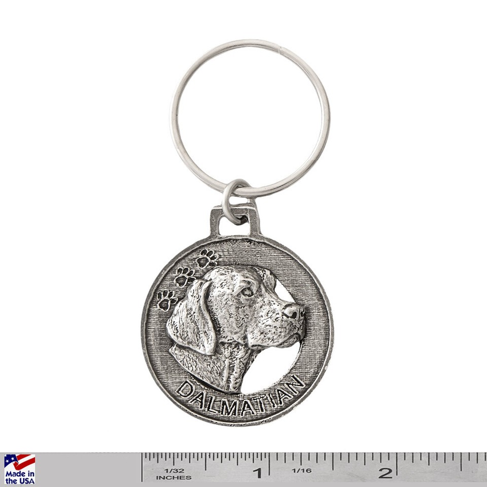 Creative Pewter Designs Dalmatian Dog Pewter KeyChain, Key Fob, D068KC ...