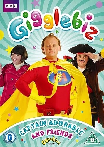 GIGGLEBIZ: CAPTAIN ADORABLE AND CBEEBIES DVD Justin Fletcher Darren ...