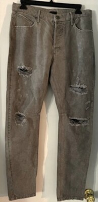 WOW! New RTA brand grey destruction jeans size 26 $245 | eBay
