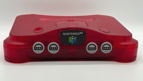 NEW Nintendo 64 N64 Limited Transparent Red Custom Multi-Color LED Rare ...