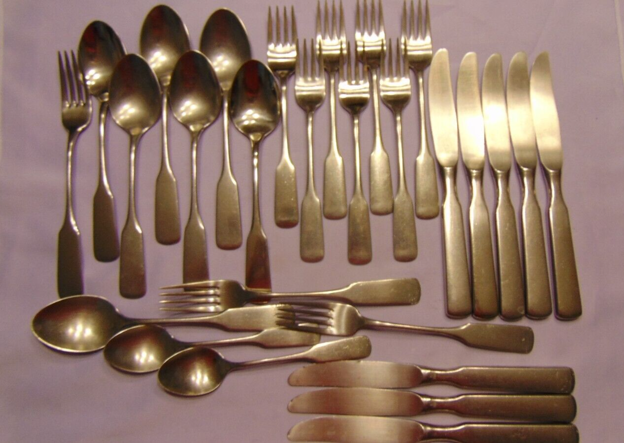 MIXED 19+ WMF/FRASER CROMARGAN GERMANY FLATWARE OLDER "PILGRIM" NICE ...