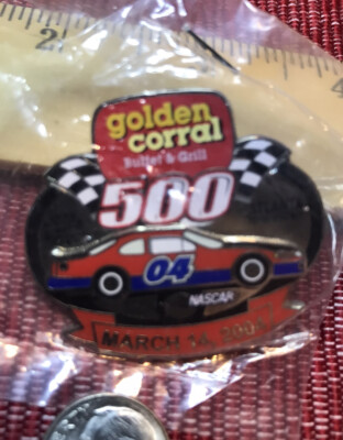 Nascar Racing Event hat pin Golden corral 500 march 14, 2004 Atlanta ...