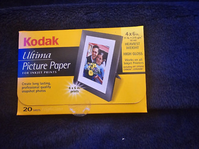 Kodak Ultima Ultra Glossy 10x15cm (4x6") Picture Paper 270g 20 Sheets ...