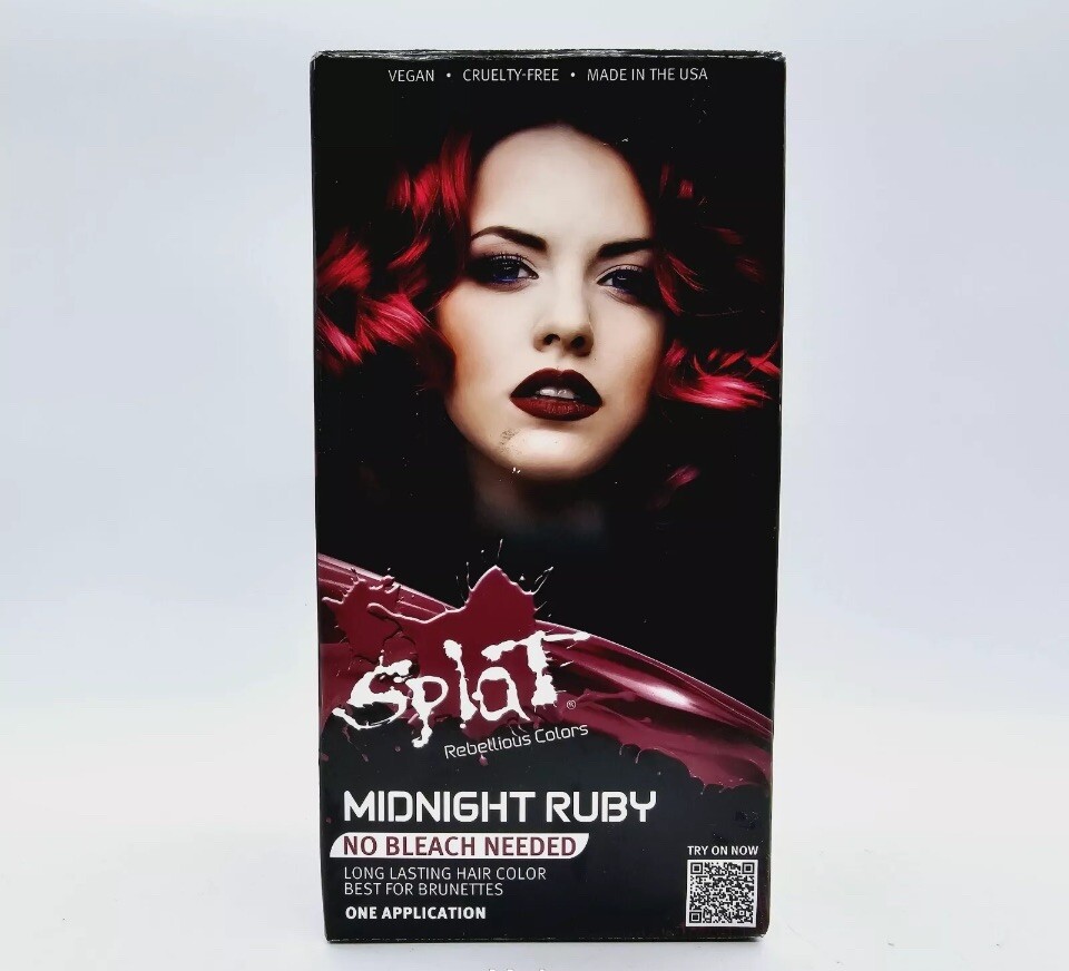 Splat Rebellious Colors Midnight Ruby Hair Color--no bleach kit--for ...