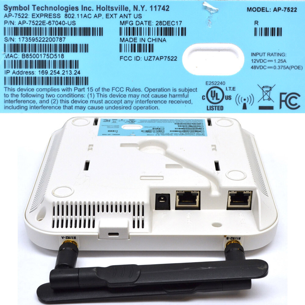 Symbol Technologies AP-7522 Access Point AP-7522E-67040-US Express 802 ...