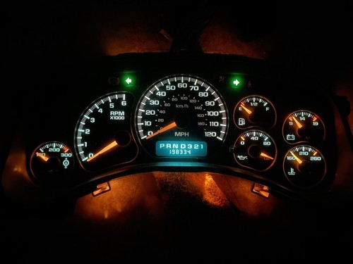 99-02 Chevy Silverado Speedometer Instrument Gauge Cluster | eBay