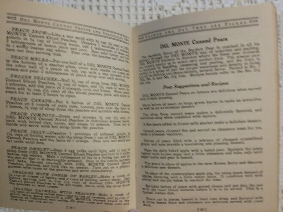 Vintage Del Monte Recipes of Flavor Booklet | eBay