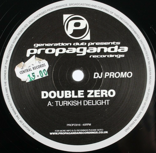 DOUBLE ZERO TURKISH DELIGHT & JAYDEN 12" UK DNB DJ VINYL *QUICK SHIP ...
