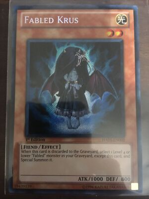 Yugioh! Fabled Krus Fiend 1st Ed HA03-EN002 Secret Rare | eBay