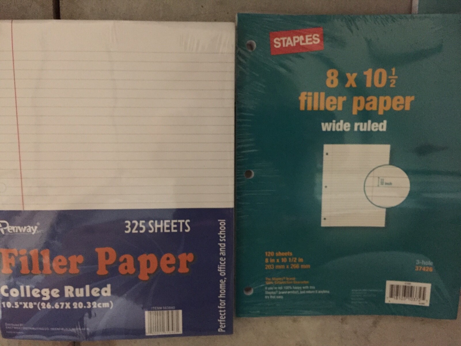 School Supplies Loose Leaf Filler Lined Paper Trapper Spiral Notebooks ...