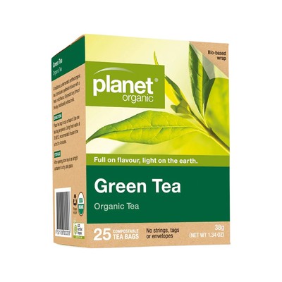 Planet Organic Green Tea 25 Tea Bag | eBay Australia