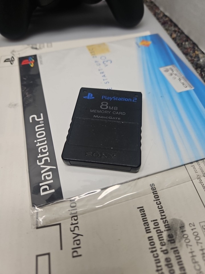 SONY PLAYSTATION 2 PS2 SLIM CONSOLE LOT BUNDLE WITH 24 GAMES Memory ...