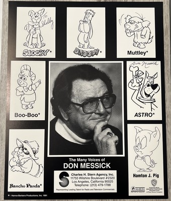 Don Messick Signed Autographed 8x10 Scooby-Doo Jetsons Rare Guaranteed ...