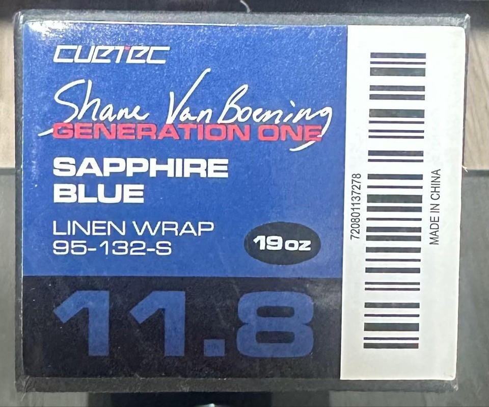 Cuetec SVB Metallic Red Cue Synergy 11.8 Shaft Extension Included Pool ...