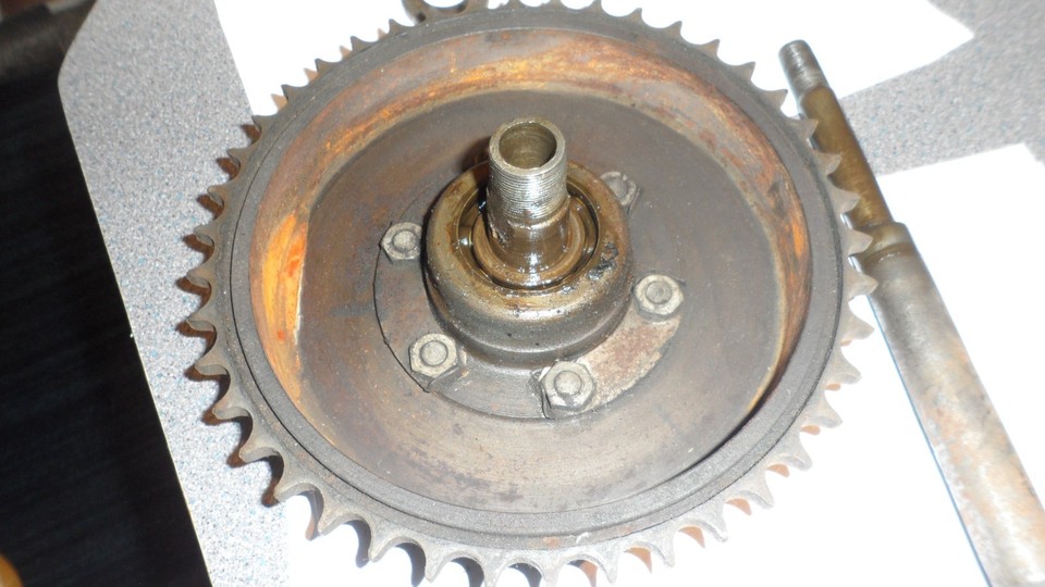 Vintage Classic ORIGINAL BSA A10 PLUNGER REAR BRAKE DRUM WITH SHOES AND ...