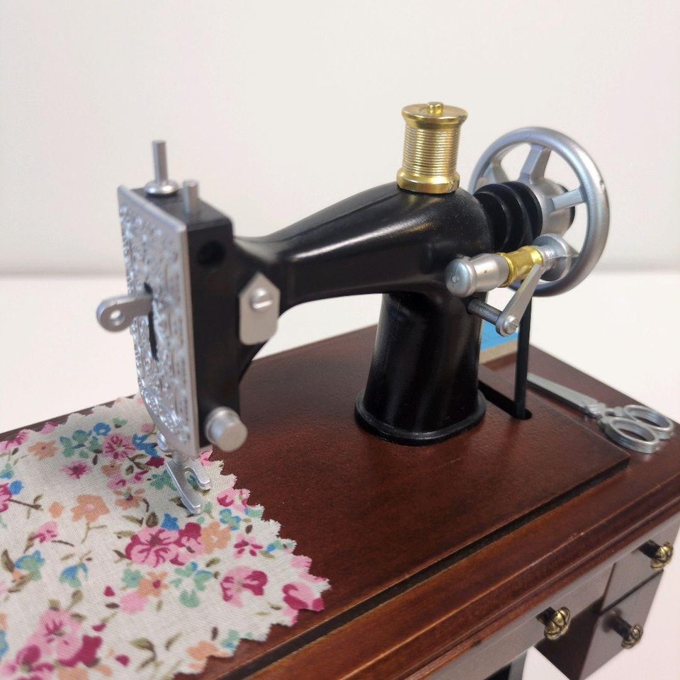 Nidek Treadle Sewing Machine Karakuri Music Box Miniature Showa Retro ...