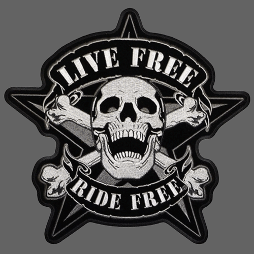 SKULL BONES BIKER PATCH (XXL) 11 INCH BIKER PATCH | eBay