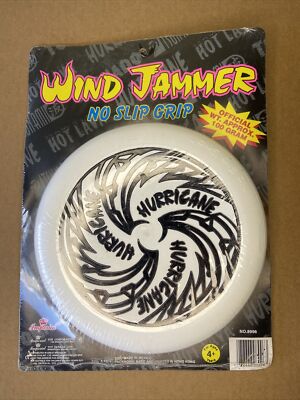 Imperial Wind Jammer Yellow Hurricane No Slip Grip Frisbee 1995 NIP ...