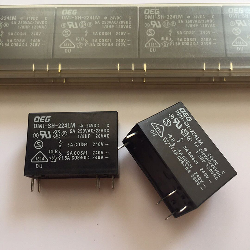 5Pcs OEG OMI-SH-224LM 24VDC Power Relay 6Pins 5A 250VAC NEW | eBay