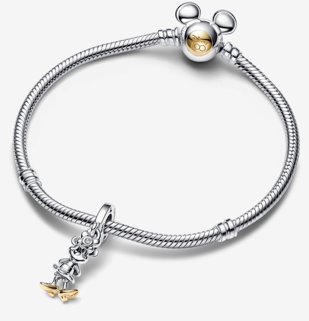 Pandora Disney 100th Anniversary Minnie Mouse Dangle Charm (792559C01 ...