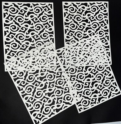 5 LACE PATTERN cardstock paper die cut embellishments | eBay