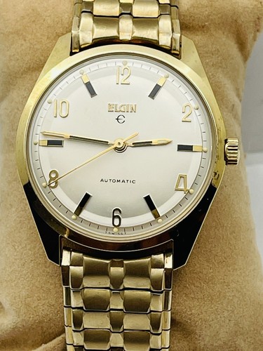 Vintage NOS Elgin Automatic Mens Watch with Box 33mm | eBay