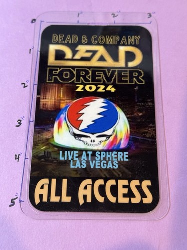 Dead & Co. Commemorative. 2024 Las Vegas Sphere All Access Backstage ...