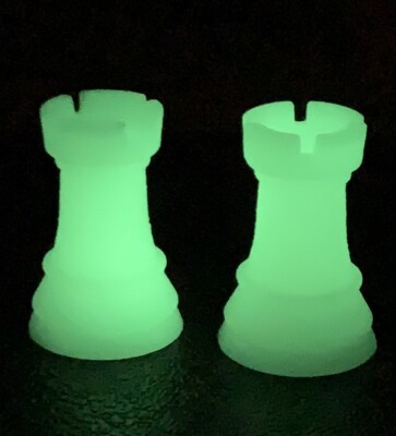 Glow In The Dark Rook Lanyard Bead, Knot Bead, End Bead, EDC, 2 Pack ...