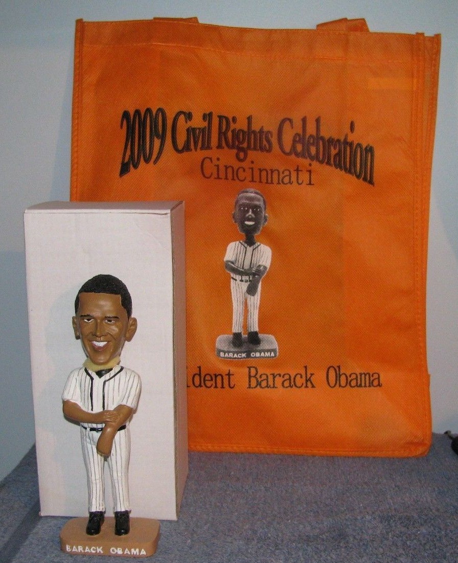 PRESIDENT BARACK OBAMA BOBBLEHEAD 2009 Civil Rights Celebration Black ...