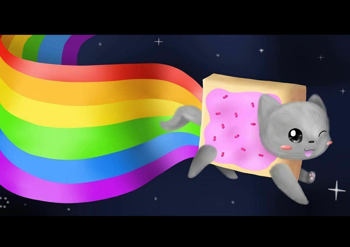 Chibi Anime Nyan Cat How To Draw A Nyan Cat Really Easy Drawing
