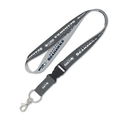 SEATTLE SEAHAWKS LANYARD KEY CHAIN W/ DETACHABLE BUCKLE 1" WIDTH 22 ...