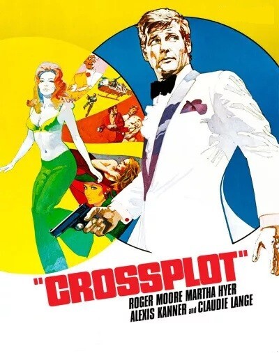 CROSSPLOT (1969) Roger Moore,Claudie Lange - Public Domain DVD NO CASE ...