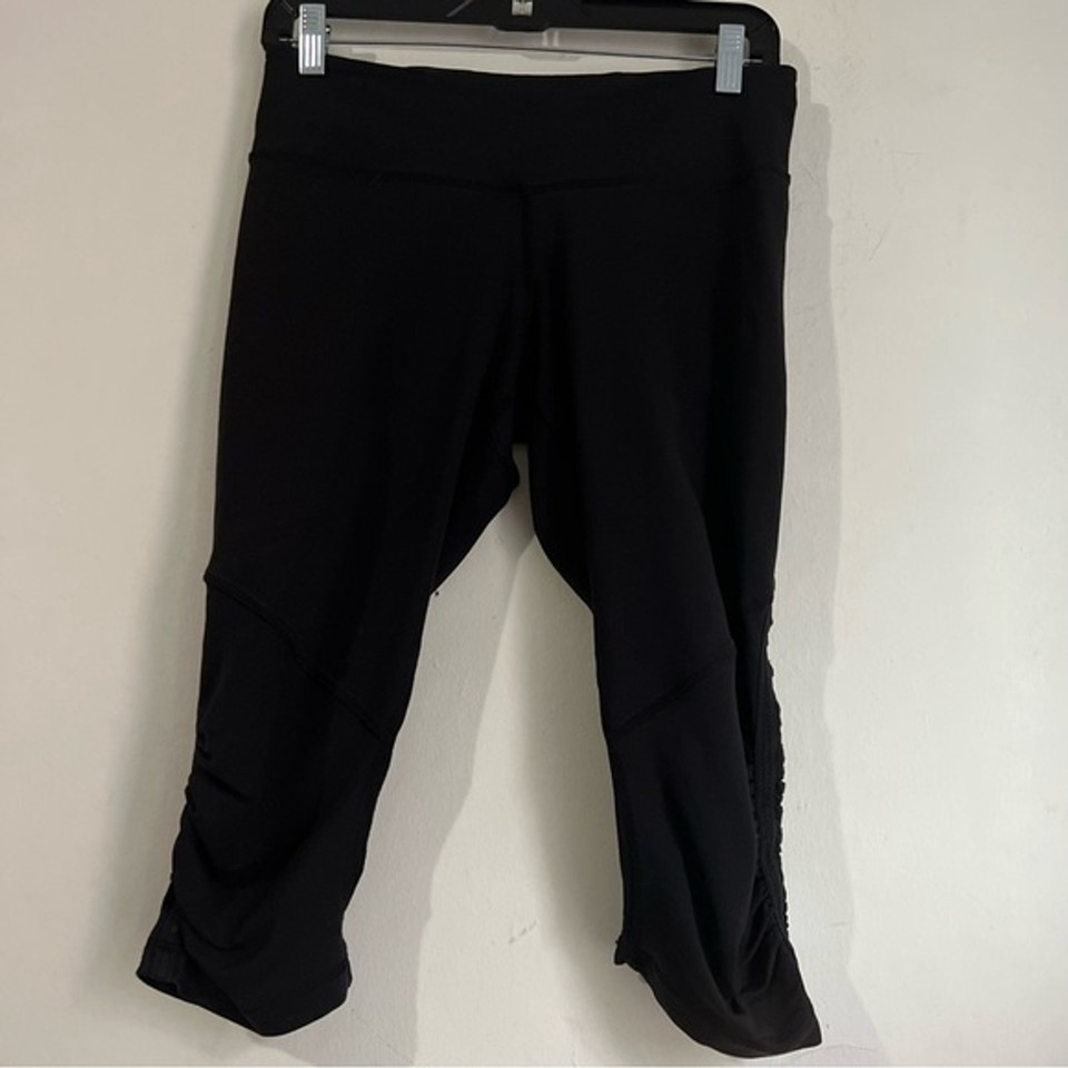 Lululemon Run: For Your Life Crop Black size 8 | eBay