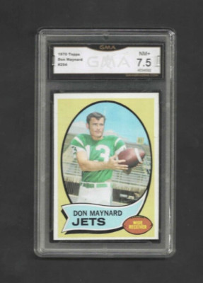 Don Maynard #254 1970 Topps Football Card - Graded GMA 7.5 NM Plus ...