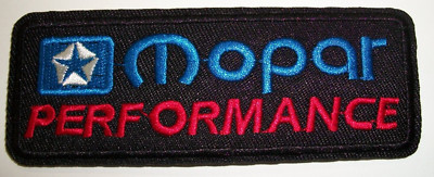Mopar Performance Dodge Chrysler Jeep~Embroidered PATCH~4" x 1 1/2 ...