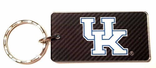 Kentucky Wildcats Acrylic Keychain NCAA Team Color Logo Carbon Printed ...