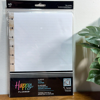 The Happy Planner Classic Refill Paper Chase After Your Dreams Lined 40 ...