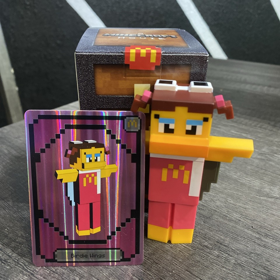 McDonald’s Minecraft Movie Birdie Wings Happy Meal Toy With Unused Code ...