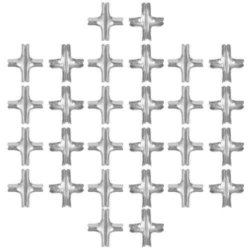 100Pcs Wire Rope Cross Clampfor Safety Net, Stainless Steel Cross Clips ...