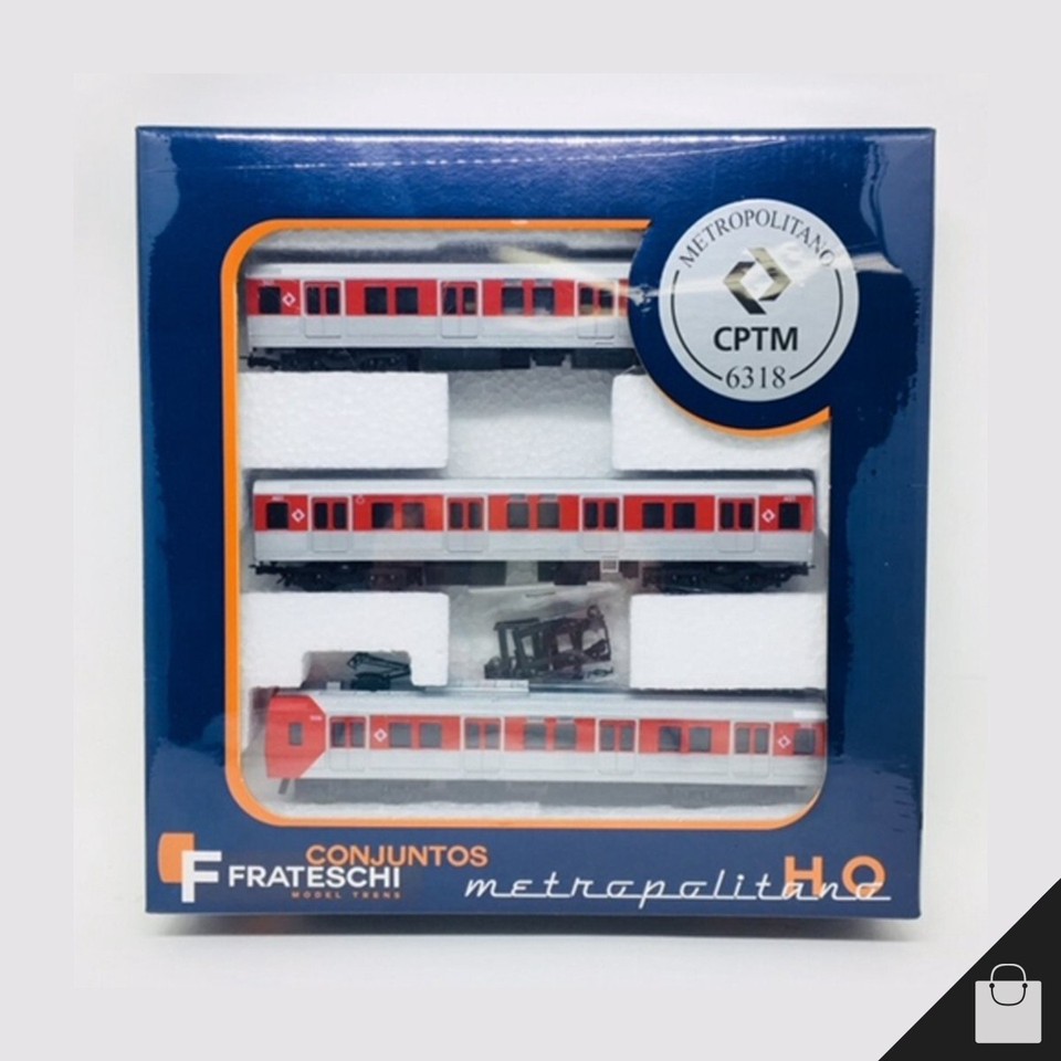 Frateschi 6318 CPTM Metropolitan Metro Subway Miniature Train 3 Car Set ...