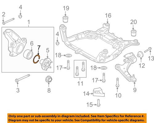 LAND ROVER OEM 03-18 Range Rover Brake-Front-Hub C-clip RUE000010 | eBay