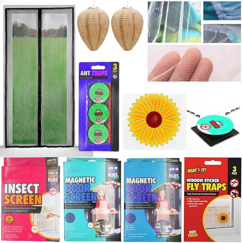 Flying Insect Catcher Magnetic Door Screen Fly Traps Pest Killer Tape ...