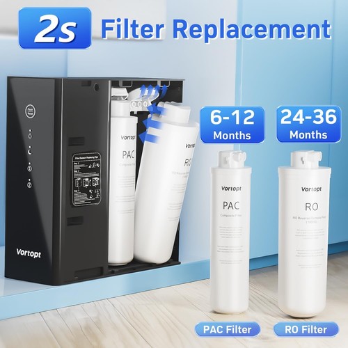 1000GPD Under Sink Water Purifier 3:1 Pure to Drain, Tankless RO Water ...