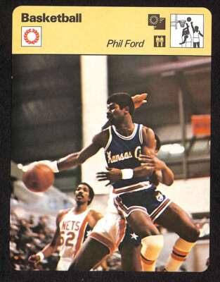 1977 Sportscaster #7915 Phil Ford HOF Series 79 Basketball NM/NM+ ...