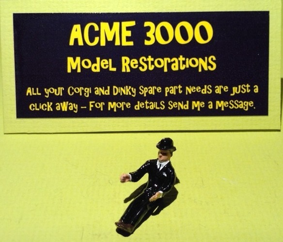 Corgi 9004 The World of Wooster - Replacement Repro Jeeves Driver ...