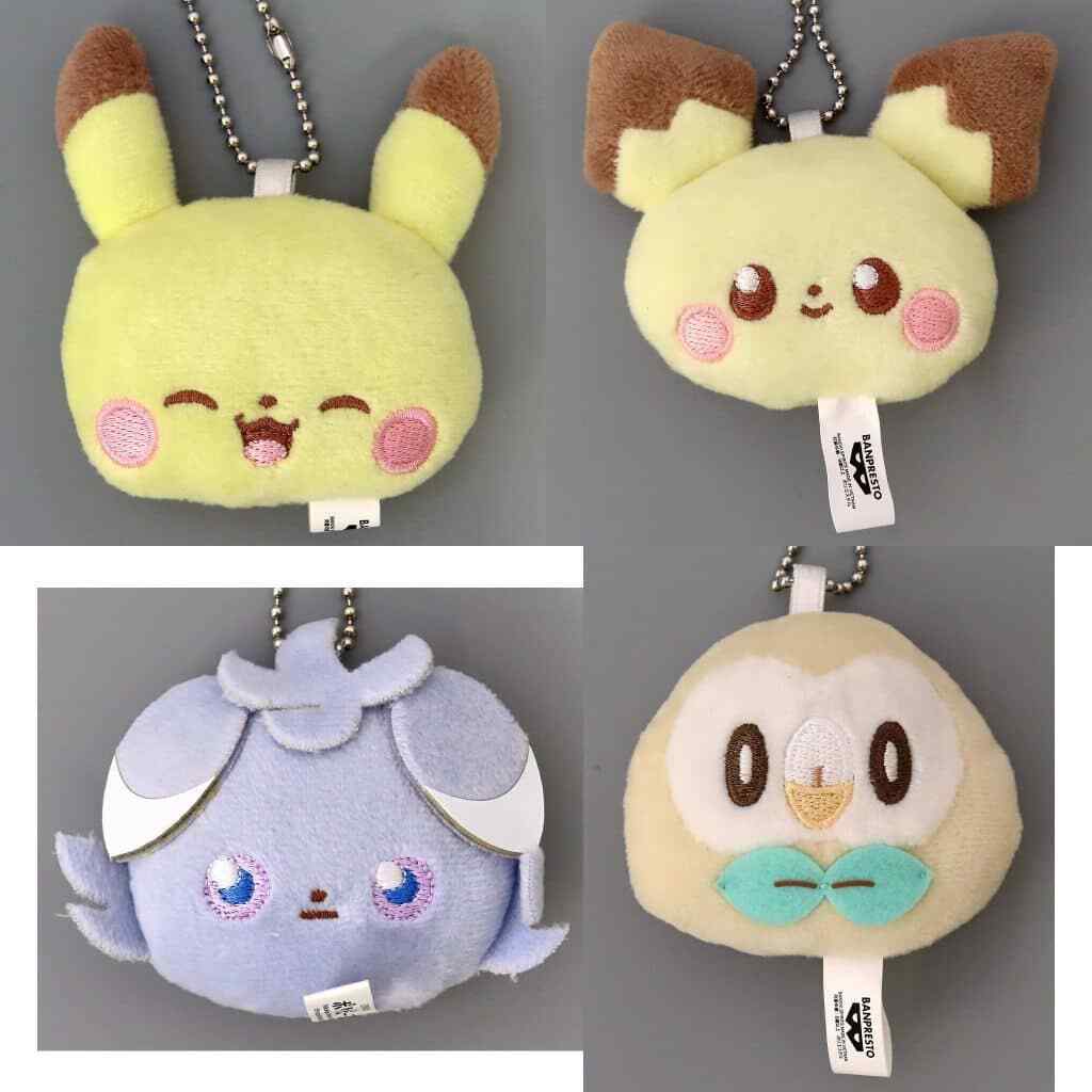 Rowlet, etc. Pokemon Poke Peace Plush Toy with Ball Chain Vol.2 A ...