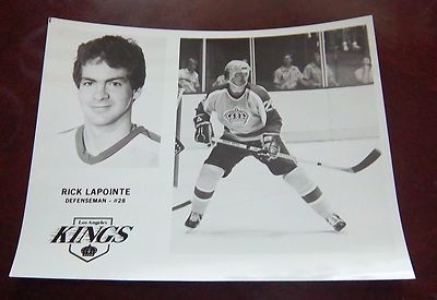 Los Angeles Kings Rick Lapointe 1980's player photo 8x10 | eBay