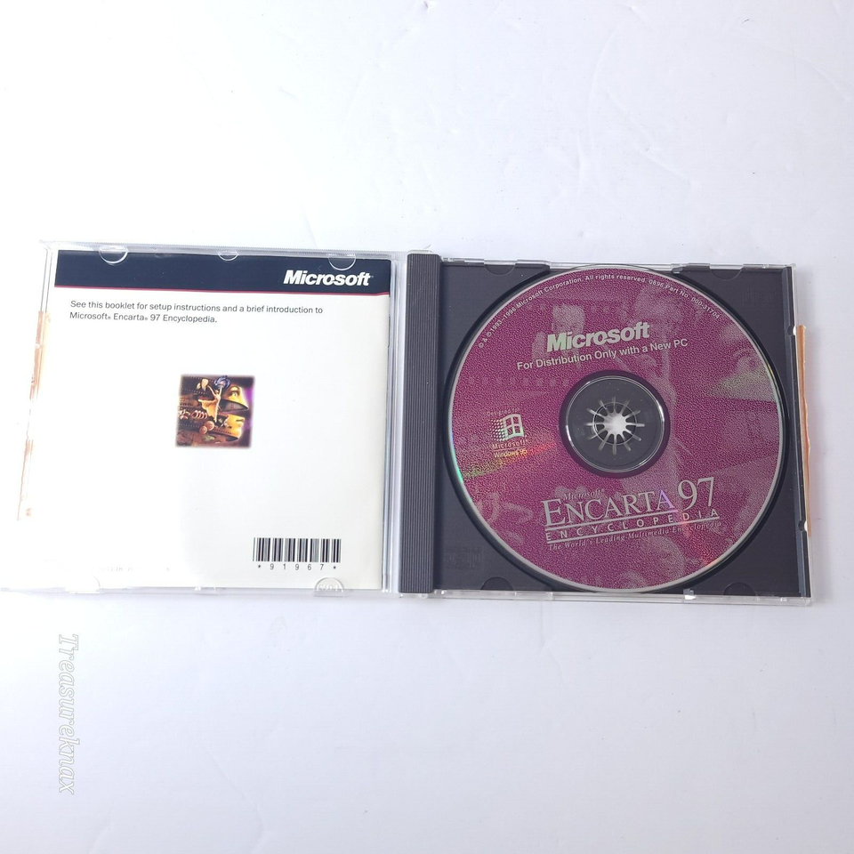 Microsoft Encarta 97 Encyclopedia VTG PC 1996 Windows | eBay
