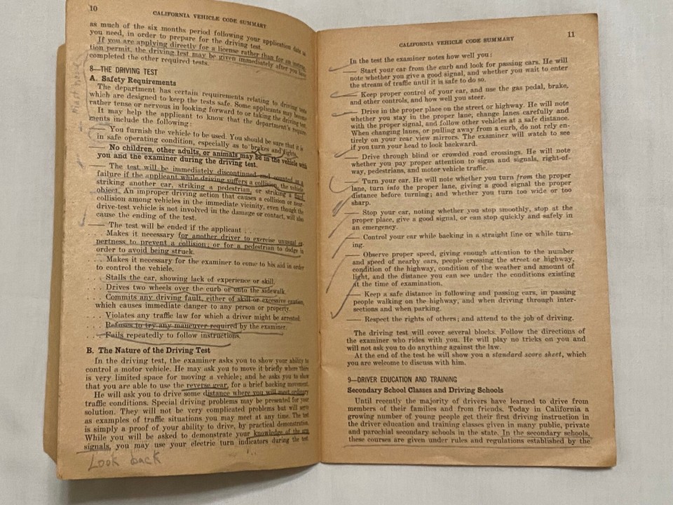 California Vehicle Code Book DMV Governor Ronald Reagan 1968 | eBay